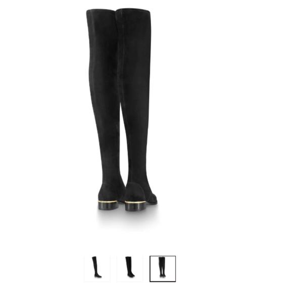 Louis Vuitton | Shoes | Louis Vuitton Skyline Flat Thigh Boots | Poshmark